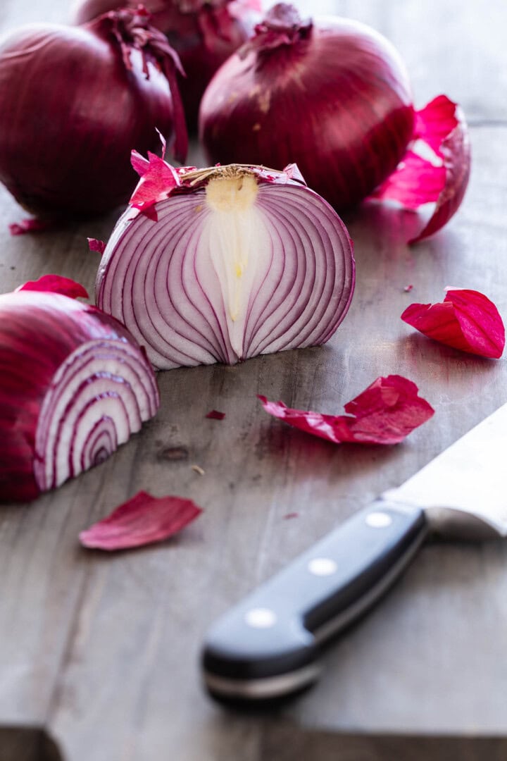 caramelized red onions with balsamic