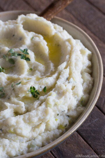 Creamy Cauliflower Puree with Fresh Herbs – A Foodcentric Life