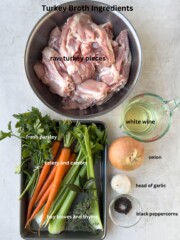 Turkey Broth Recipe (Rich, Roasted & Full of Flavor)